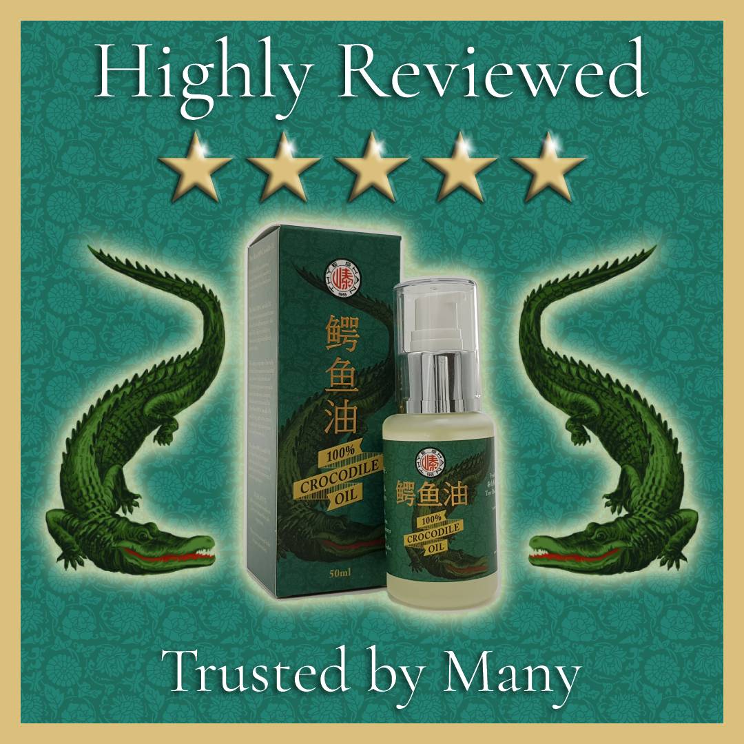 100% Crocodile Oil 50ml (Thye Shan) 泰山鳄鱼油 - Thye Shan Medical Hall