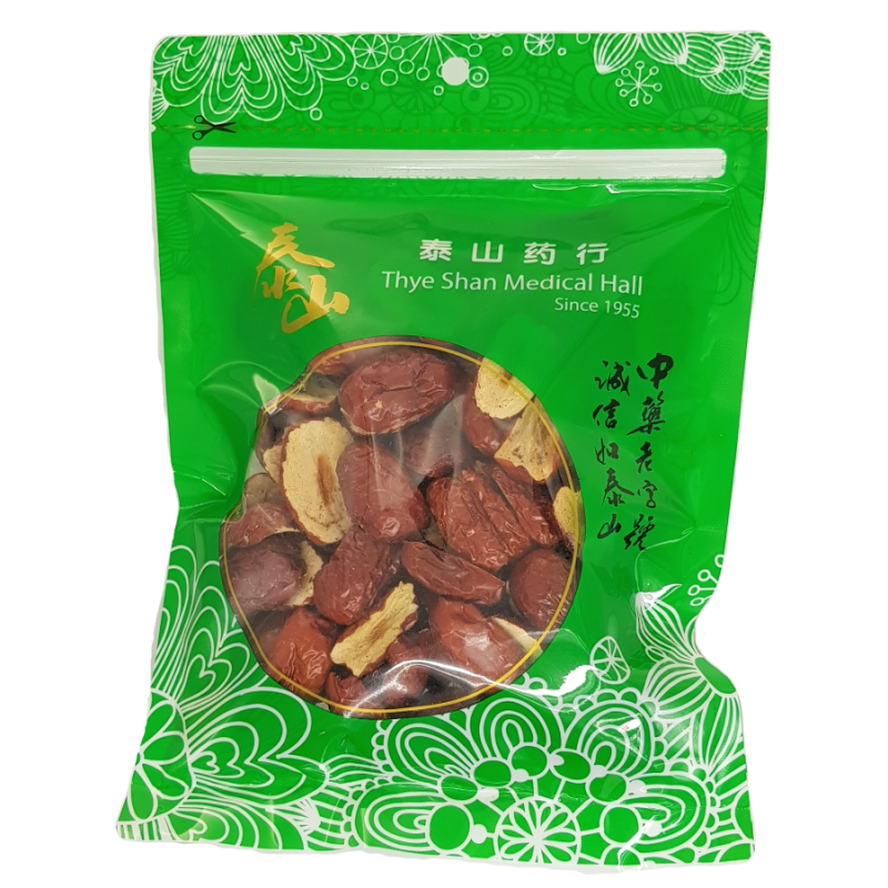 Dried Red Dates 200g 干红枣 (切半) - Thye Shan Medical Hall